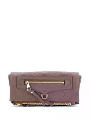 LOUIS VUITTON Pétillante Monogram Empreinte Leather Clutch Bag - Brown