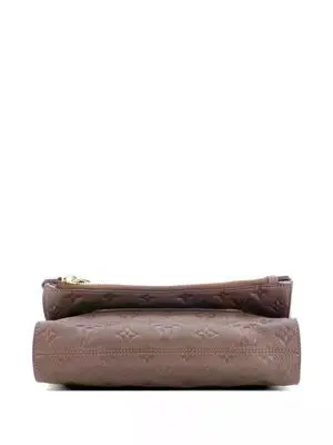 LOUIS VUITTON Pétillante Monogram Empreinte Leather Clutch Bag - Brown