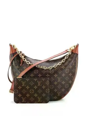LOUIS VUITTON Loop Reverse Monogram Canvas Hobo Bag - Brown