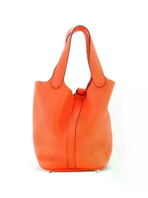 Hermès Picotin Lock Clemence Pm Bucket Bag - Orange