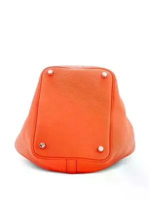 Hermès Picotin Lock Clemence Pm Bucket Bag - Orange