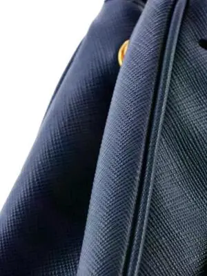 Prada Saffiano Leather Small Tote Bag - Blue