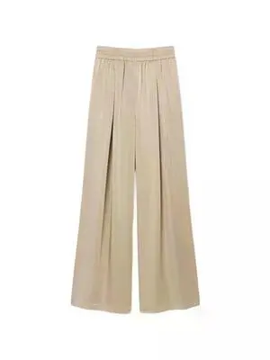Lacoste Elasticated Pleated Palazzo Trousers