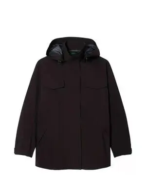 Lacoste Waterproof Parka Jacket - Brown