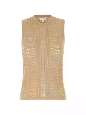 Malo Openwork Knit Top