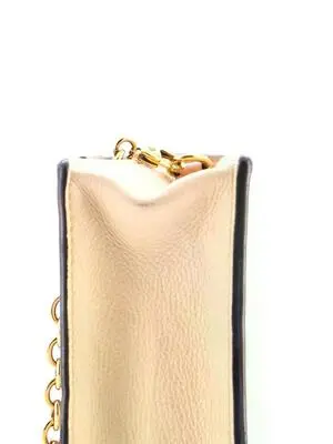 LOUIS VUITTON Vavin Chain Wallet Nm Damier With Leather Crossbody Bag - Brown
