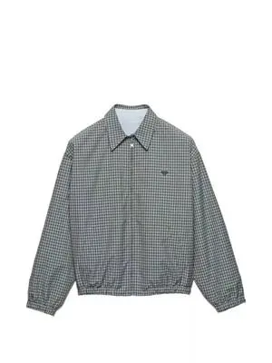 Prada Checked Poplin Blouson Jacket