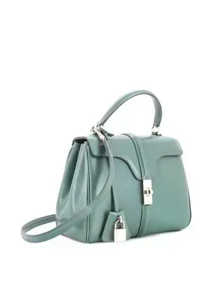 Celine 16 Top Handle Small Satchel - Green