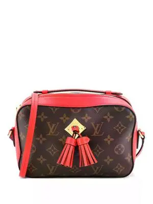 LOUIS VUITTON Saintonge Handbag Monogram Canvas With Leather Crossbody - Brown