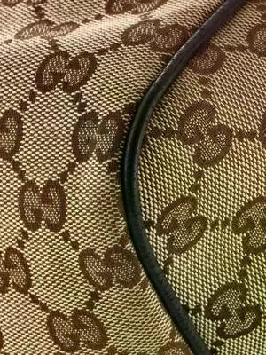 Gucci Web Strap Flap Messenger Gg Canvas Medium - Brown