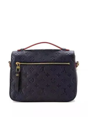 LOUIS VUITTON Pochette Metis Monogram Empreinte Leather Crossbody Bag - Blue
