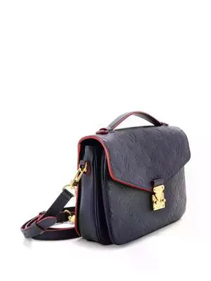 LOUIS VUITTON Pochette Metis Monogram Empreinte Leather Crossbody Bag - Blue