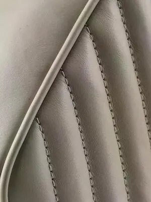 Saint Laurent Lou Camera Bag Matelasse Chevron Leather Small Crossbody Bag - Neutrals