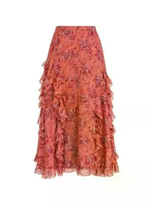 Ulla Johnson Cascading Ruffled Skirt