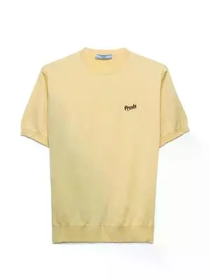 Prada Silk Crew-neck Sweater - Yellow