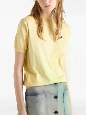 Prada Silk Crew-neck Sweater - Yellow