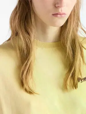 Prada Silk Crew-neck Sweater - Yellow