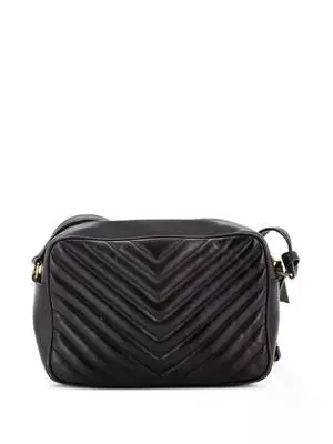 Saint Laurent Lou Camera Bag Matelasse Chevron Leather Small - Black
