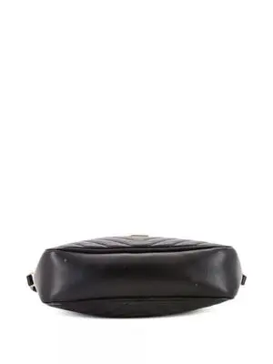 Saint Laurent Lou Camera Bag Matelasse Chevron Leather Small - Black