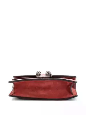 Gucci Dionysus Blooms Print Gg Coated Canvas Super Mini Crossbody Bag - Brown