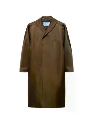 Prada Single-breasted Double Satin Coat