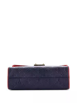 LOUIS VUITTON Saint Sulpice Handbag Monogram Empreinte Leather Pm - Blue