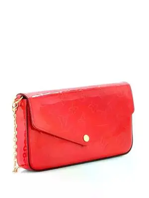 LOUIS VUITTON Felicie Pochette Monogram Vernis - Red
