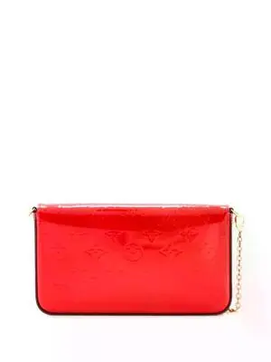 LOUIS VUITTON Felicie Pochette Monogram Vernis - Red
