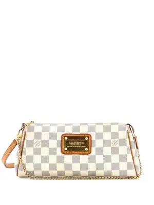 LOUIS VUITTON Eva Handbag Damier Clutch - White