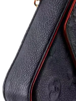 LOUIS VUITTON Felicie Pochette Monogram Empreinte Leather - Blue