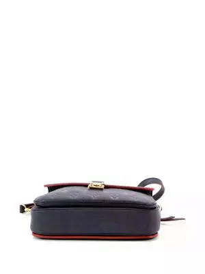 LOUIS VUITTON Pochette Metis Monogram Empreinte Leather Crossbody Bag - Blue