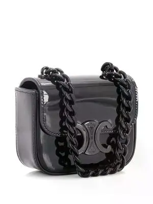 Celine Claude Chain Patent Mini Shoulder Bag