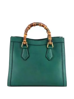 Gucci Diana Small Tote Bag With Bamboo Handle - Green
