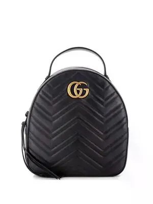Gucci Gg Marmont Matelassé Leather Small Backpack