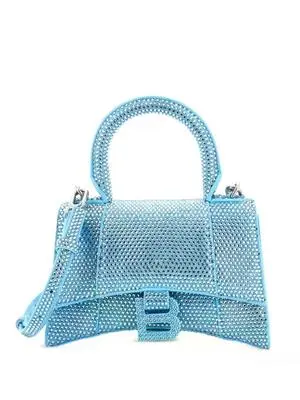 Balenciaga Hourglass Xs Top Handle Crossbody Bag - Blue