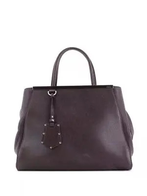 Fendi 2jours Bag Leather Medium Tote Bag - Brown
