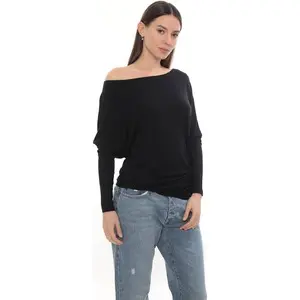MONLICIA Long Sleeve Off-shoulder Top