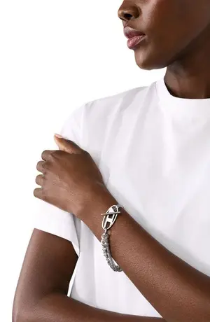 DIESEL® Oval D Toggle Chain Bracelet