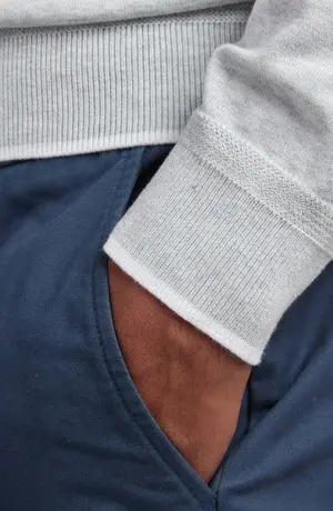 David Donahue Cotton & Silk Blend Crew Sweater