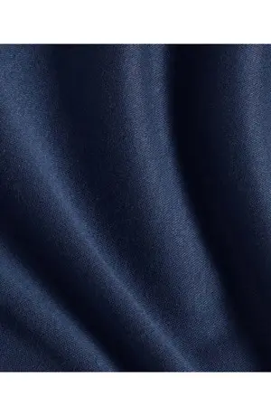David Donahue Cotton Knit Sport Shirt - Navy