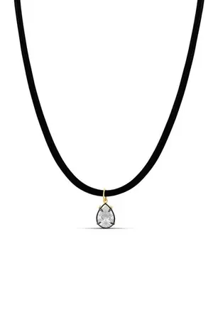 SHYMI Pear Cubic Zirconia Pendant Necklace - Gold