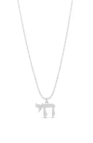 SHYMI Chai Pendant Necklace - Silver