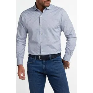 David Donahue Dot Jacquard Sport Shirt
