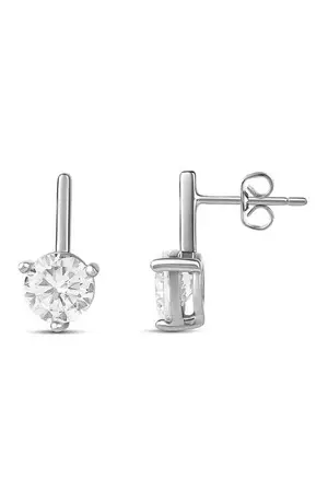 SHYMI Cubic Zirconia Drop Earrings - Silver