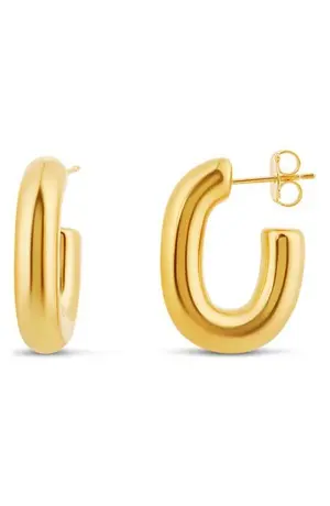SHYMI U-shaped Hoop Earrings - Gold