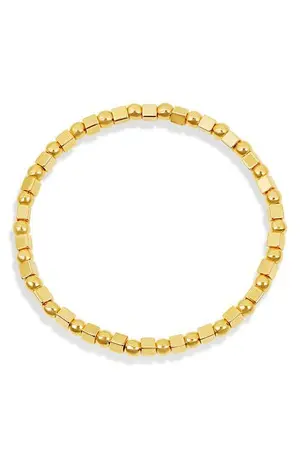 SHYMI Mix Shape Beaded Stretch Bracelet - Gold