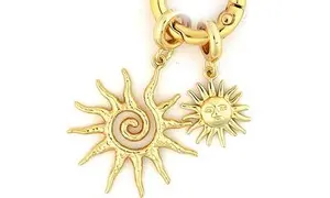 PANACEA Sunburst Charm Pendant Necklace