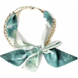 PANACEA Scarf Statement Necklace - Green