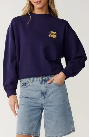Rip Curl Crewneck Sweatshirt - Deep Blue