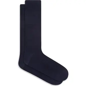 Bugatchi Textured Crew Dress Socks - Midnight